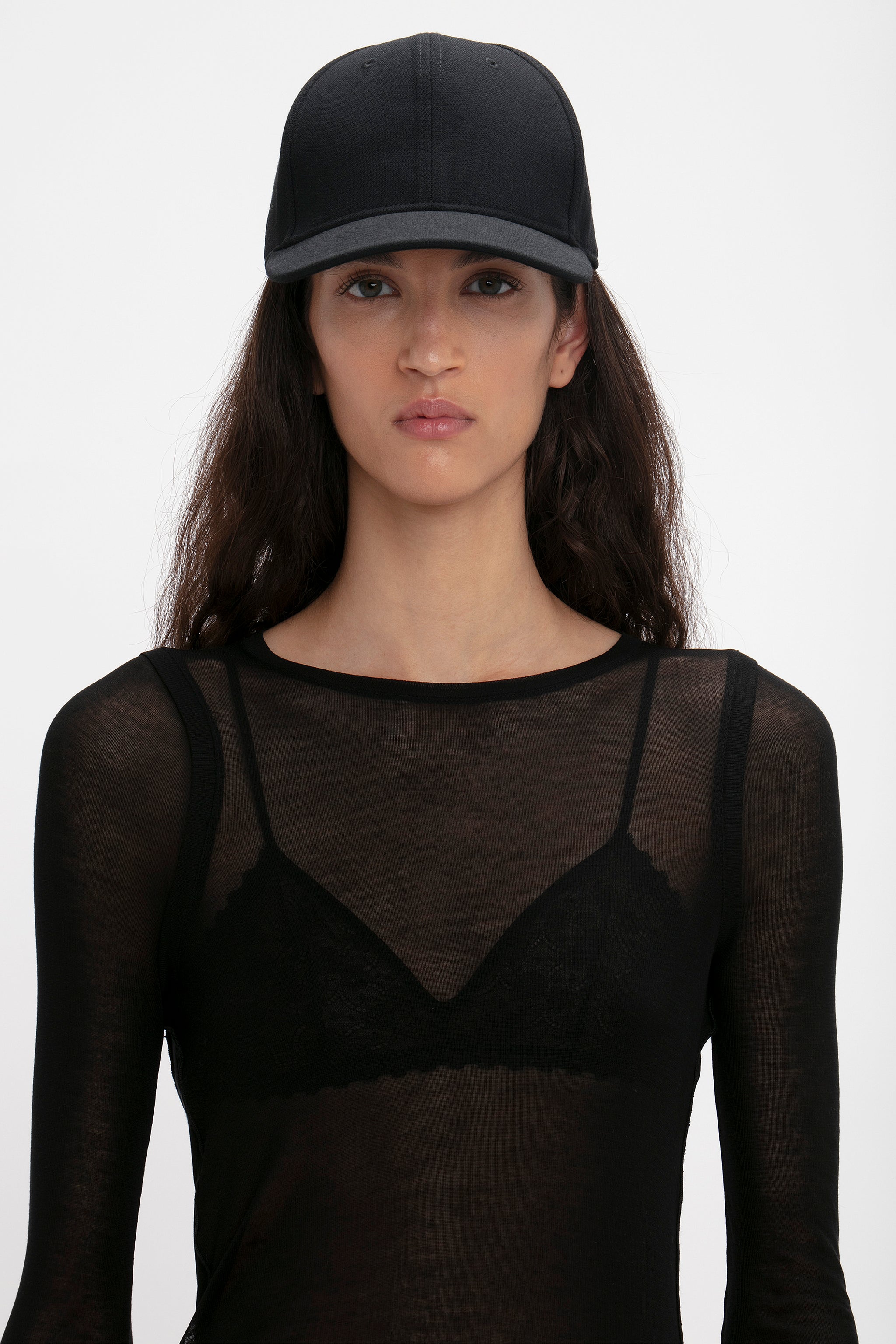 Logo Cap In Black – Victoria Beckham UK