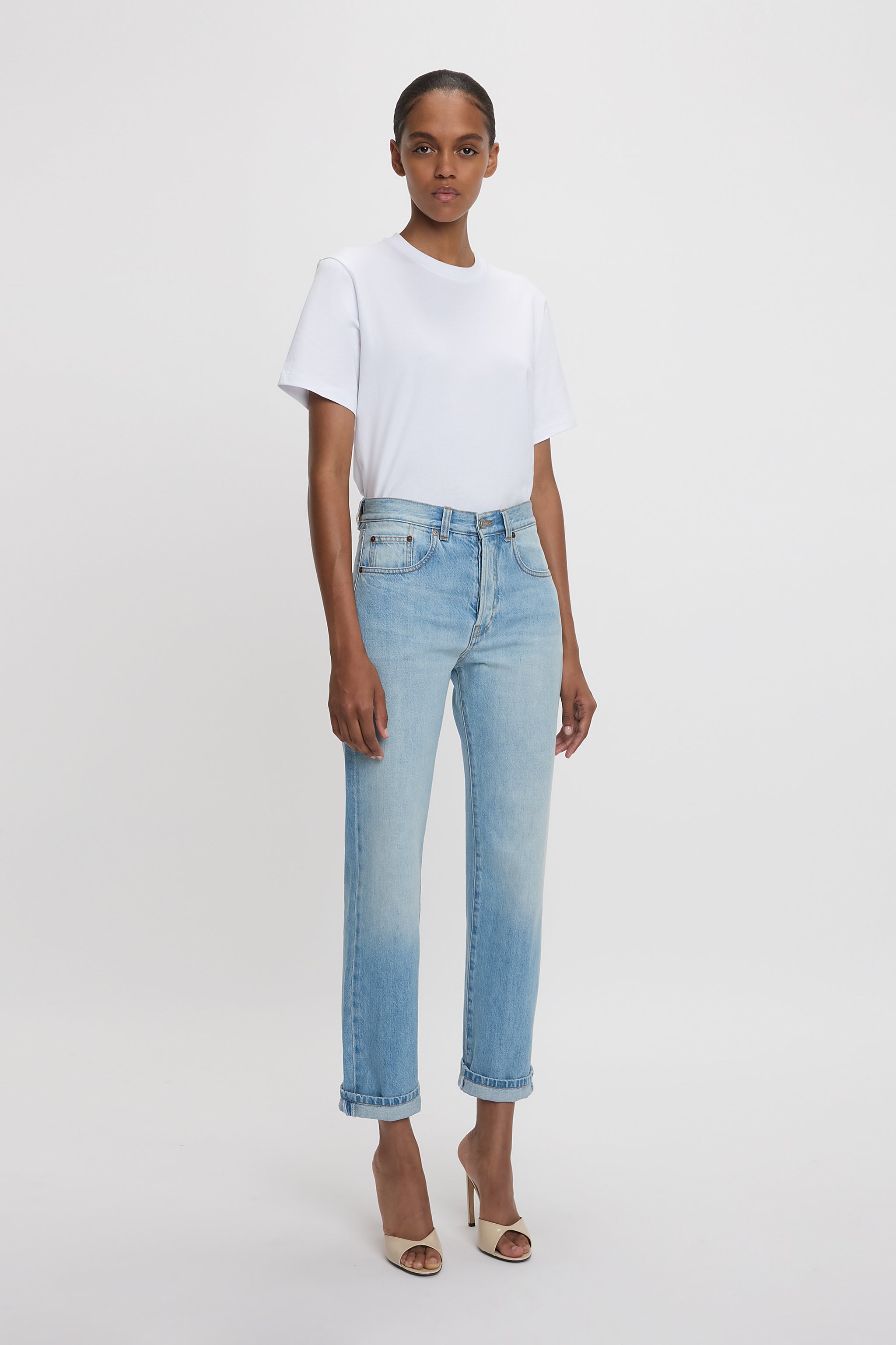 Victoria Jean In Light Blue Wash – Victoria Beckham UK