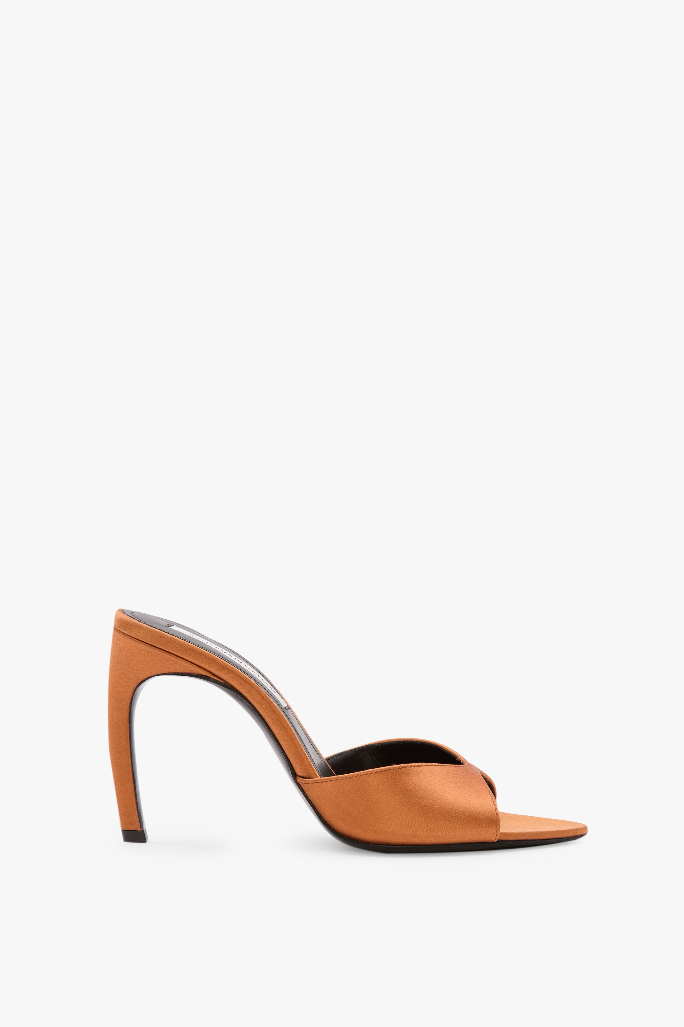 Harlow Mule 100 In Bronze Satin – Victoria Beckham UK