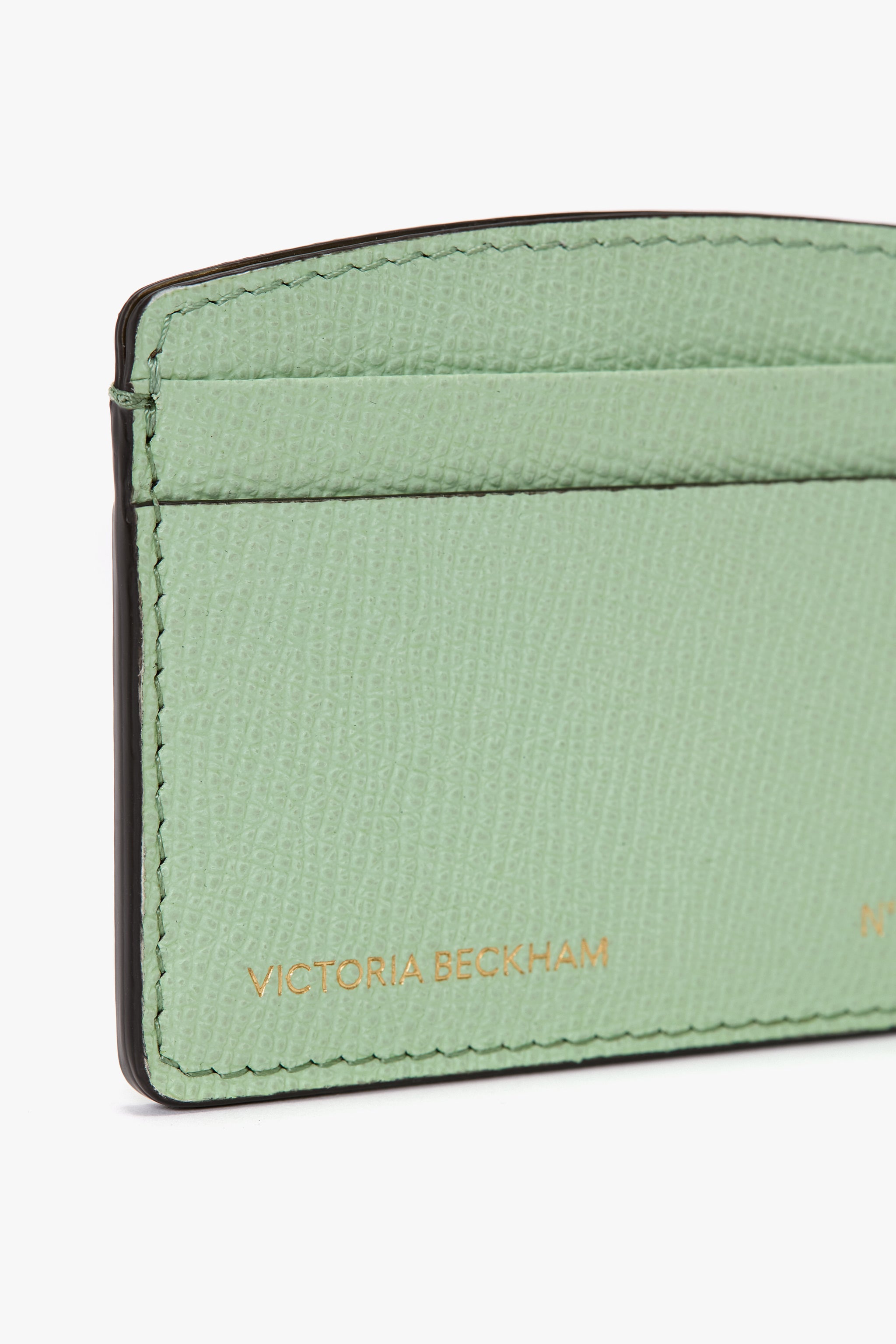 Victoria Card Holder In Jade Grained Leather – Victoria Beckham UK