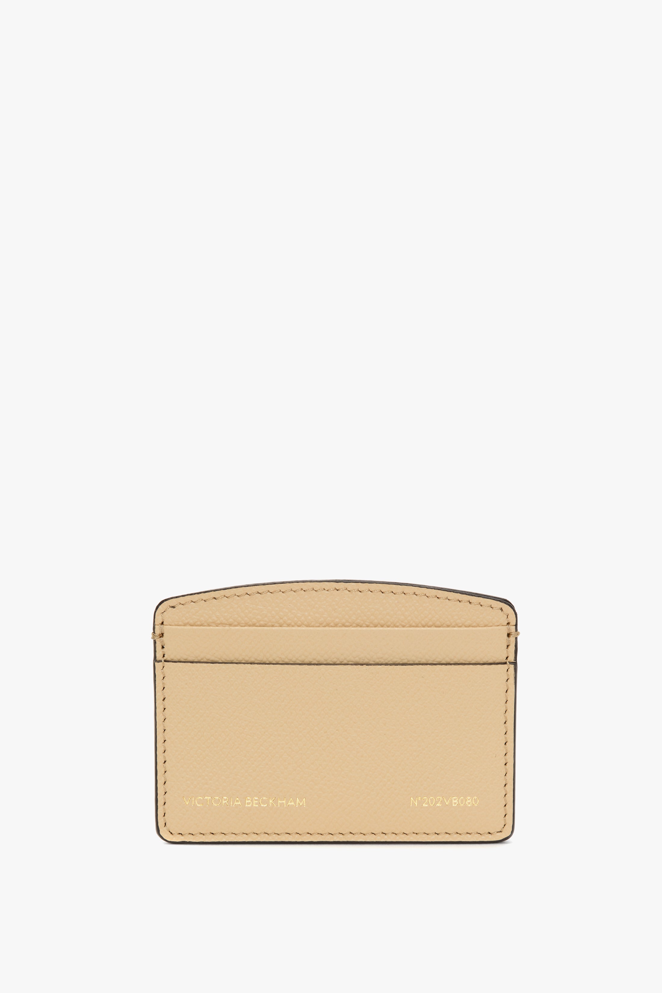 Victoria Card Holder In Peach Grained Leather – Victoria Beckham UK