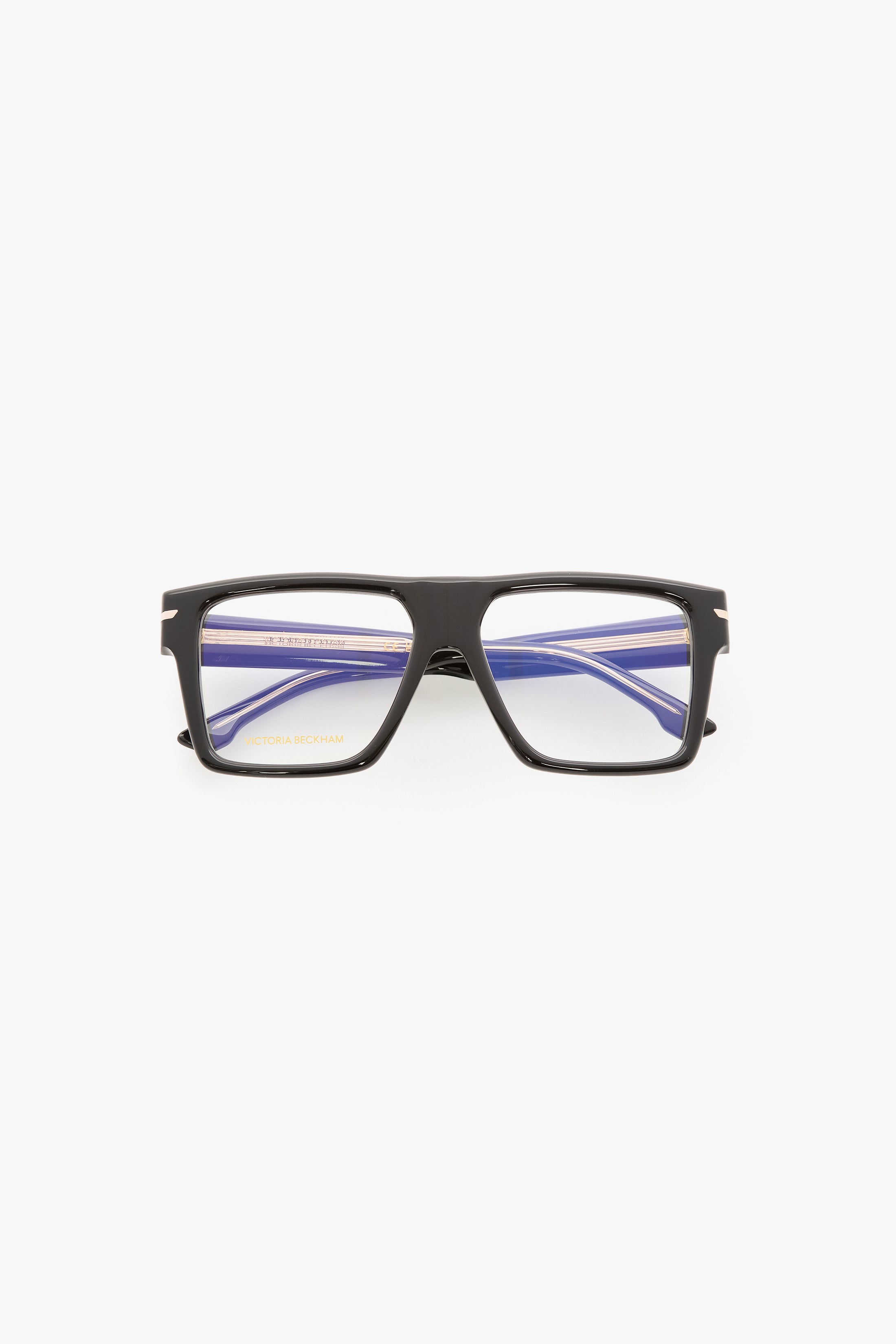 Sculpted Flat Top Frame In Black – Victoria Beckham UK