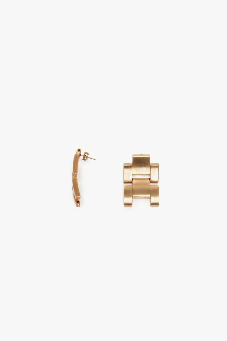 Exclusive Jumbo Chain Earrings in Brushed Gold – Victoria Beckham UK