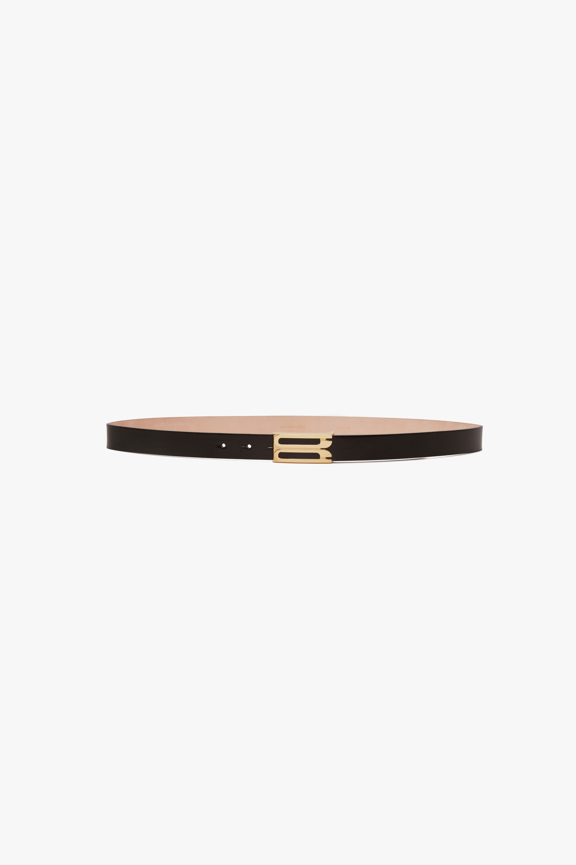 Frame Belt In Black Leather – Victoria Beckham UK